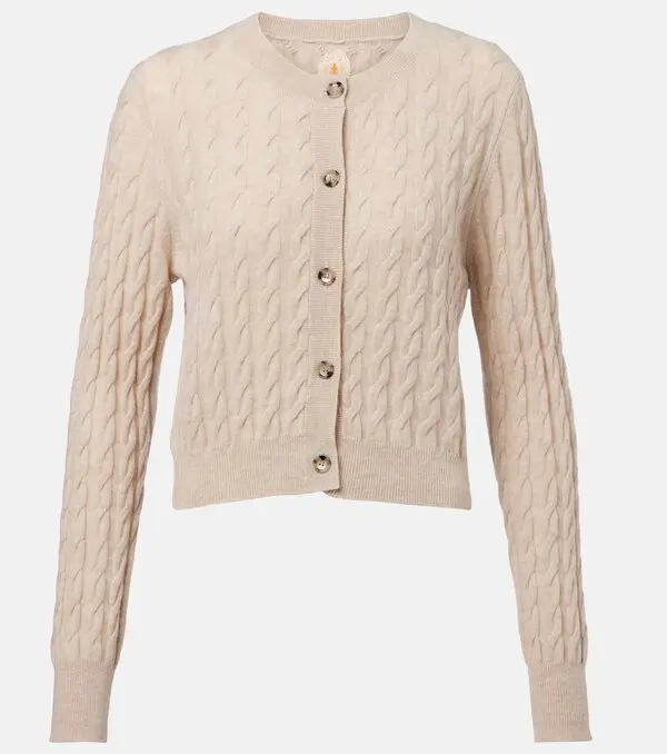 Jardin Des Orangers Wool And Cashmere Cardigan - Beige