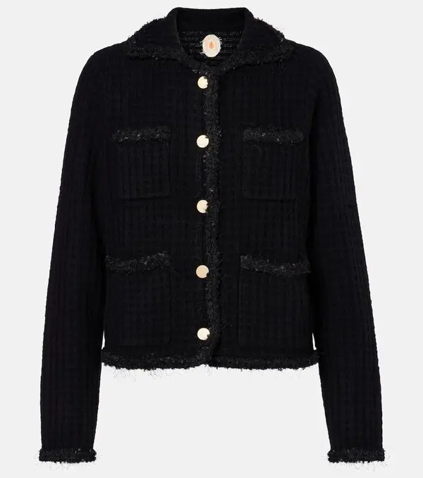 Jardin Des Orangers Wool And Cashmere Cardigan - Black