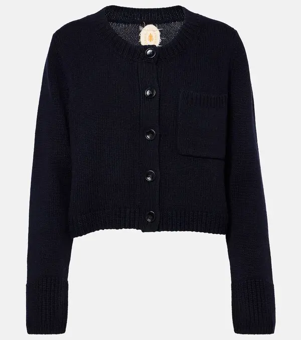 Jardin Des Orangers Wool And Cashmere Cardigan - Blue