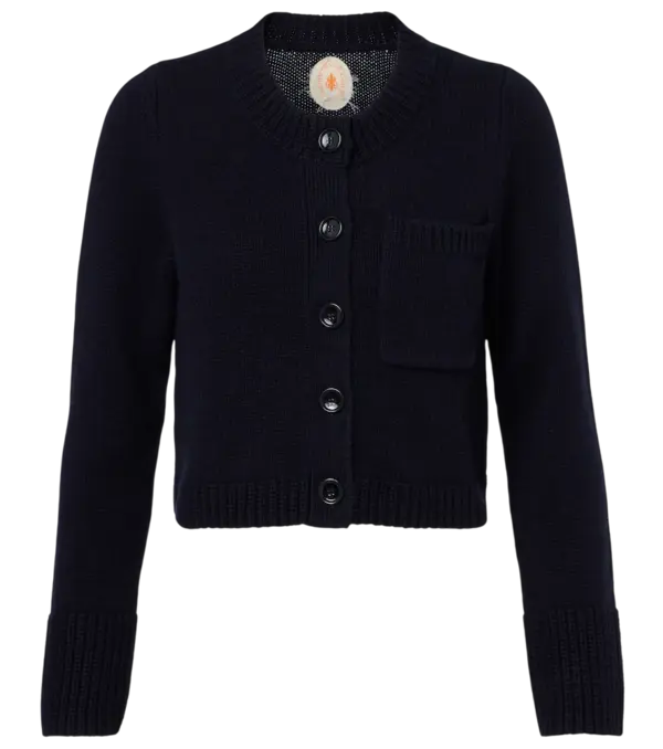Jardin Des Orangers Wool And Cashmere Cardigan - Blue