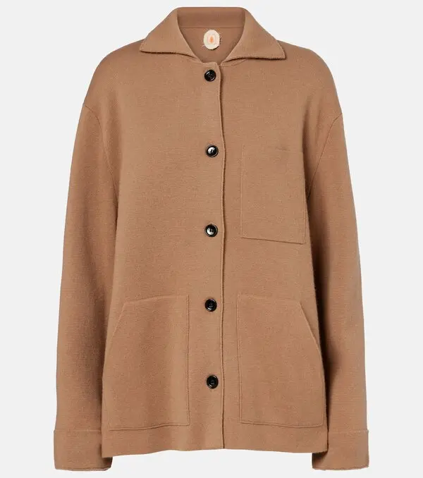 Jardin Des Orangers Wool And Cashmere Cardigan - Brown