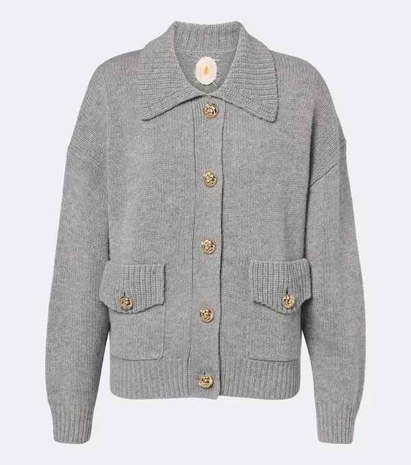Jardin Des Orangers Wool And Cashmere Cardigan - Grey