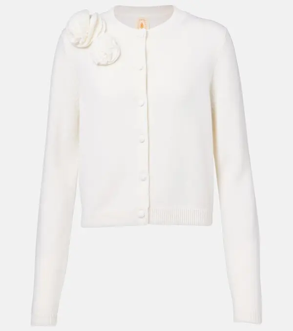 Jardin Des Orangers Wool & Cashmere Cardigan - White