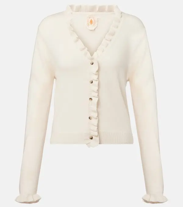 Jardin Des Orangers Wool And Cashmere Cardigan - White
