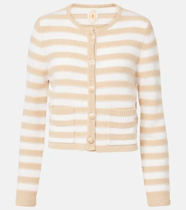 Jardin Des Orangers Wool And Cashmere Cardigan - White
