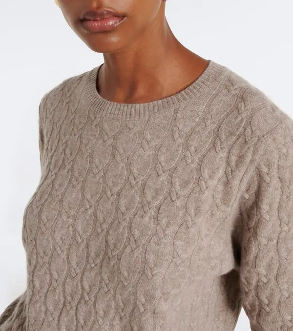 Jardin Des Orangers Cable Knit Cashmere Sweater