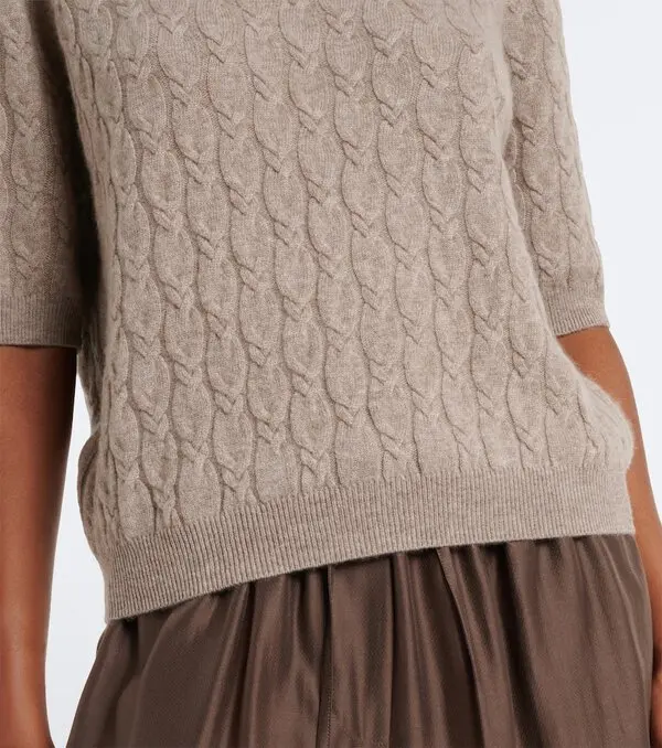 Jardin Des Orangers Cable Knit Cashmere Sweater