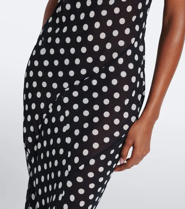 ALEXANDRA MIRO Harper Polka-dot Maxi Dress