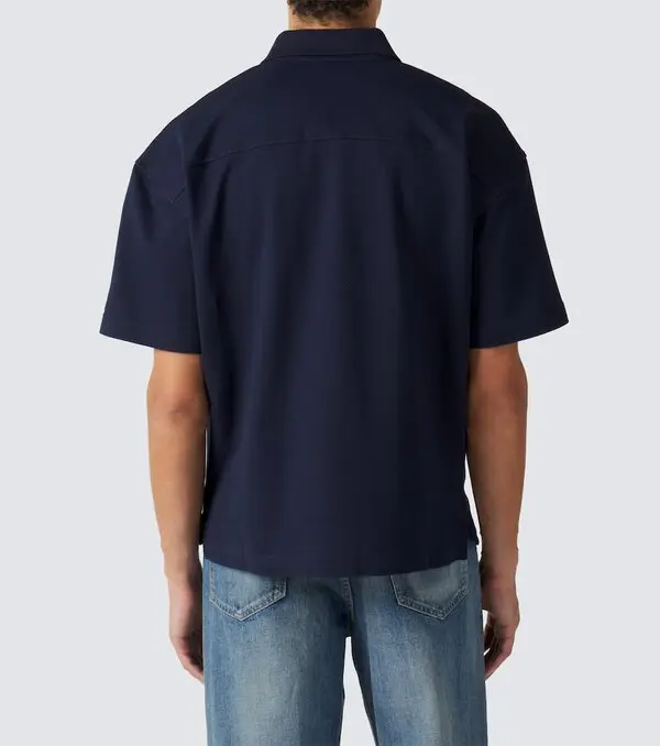 Saint Laurent Cassandre Cotton Polo Shirt