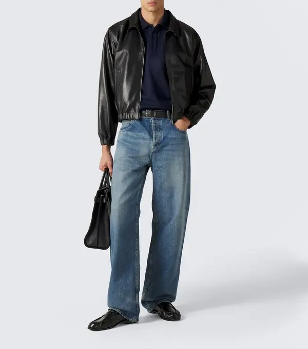 Saint Laurent Cassandre Cotton Polo Shirt