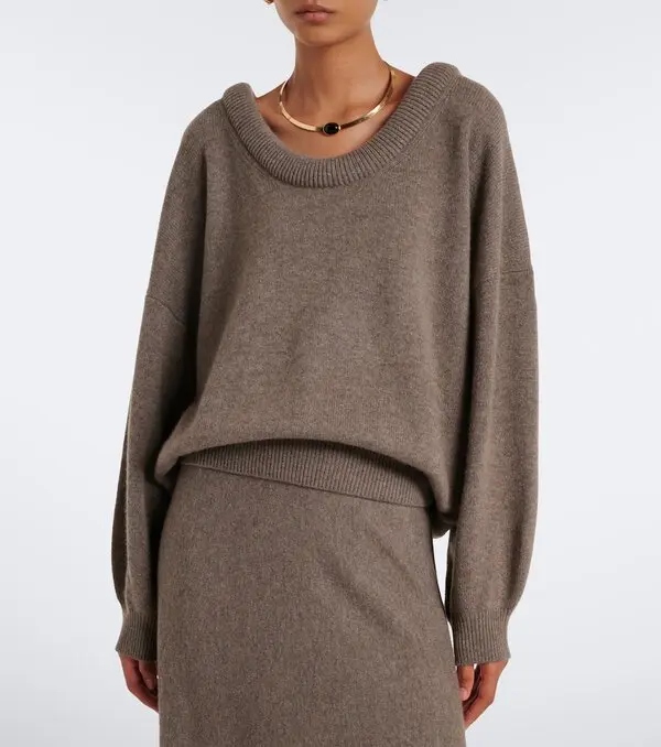 LISA YANG Doria Cashmere Sweater - Grey
