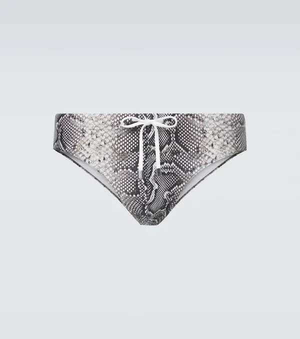 TOM FORD Snake Print Swim Briefs - Multicoloured