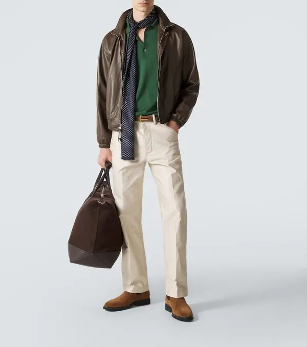 TOM FORD Silk And Linen Polo Sweater - Green