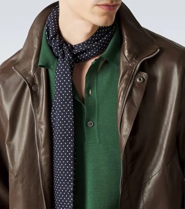 TOM FORD Silk And Linen Polo Sweater - Green