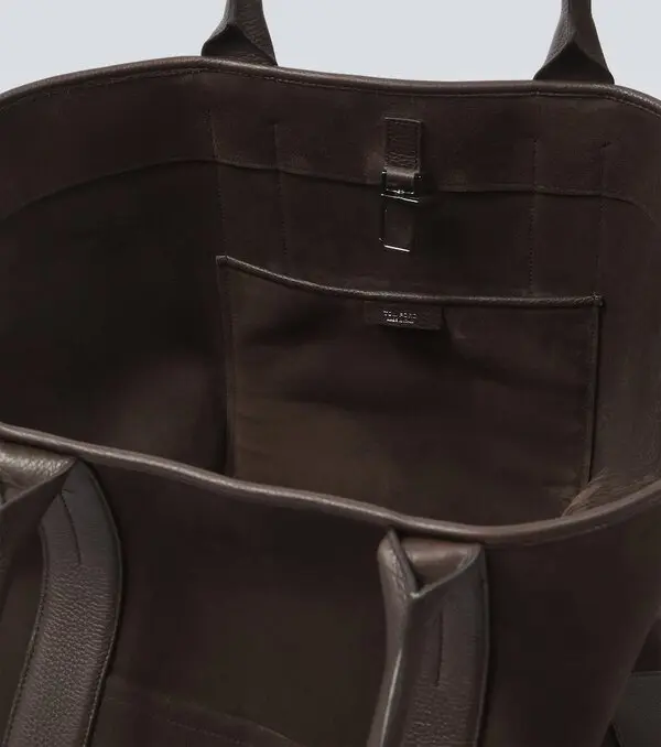 TOM FORD Suede Tote Bag With Leather Trim