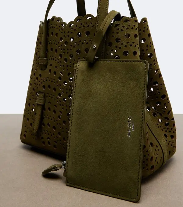 Alaïa Mina 20 Small Leather Top-handle Bag - Green