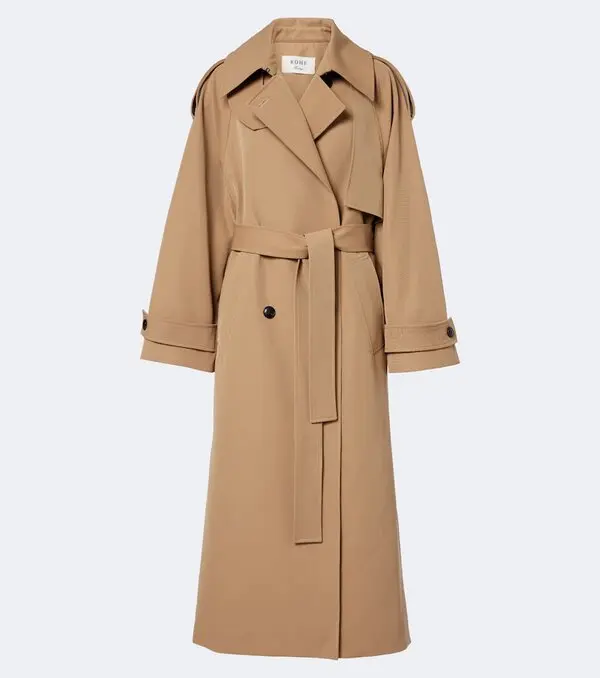 RÓHE Belted Cotton And Wool-blend Coat - Beige