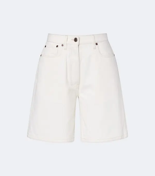 Prada Denim Bermuda Shorts - White
