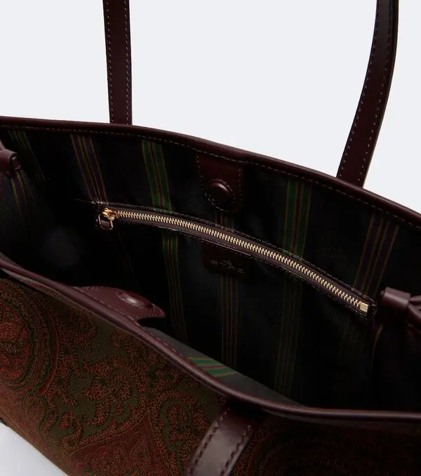 Etro Arnica Large Coated Canvas Tote Bag