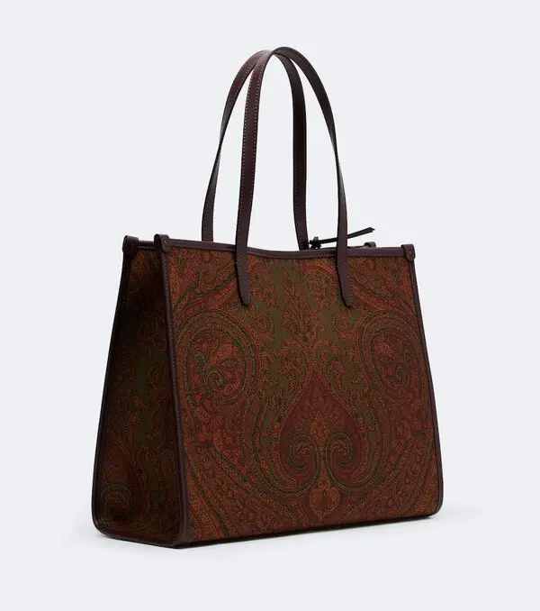 Etro Arnica Large Coated Canvas Tote Bag