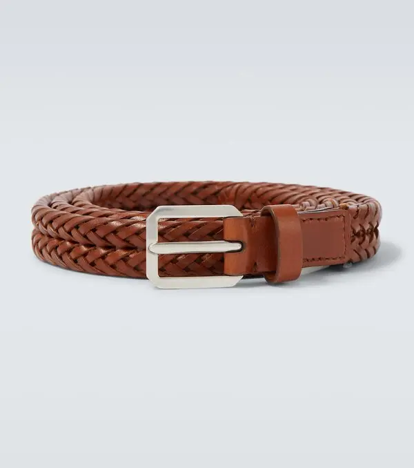 TOM FORD Braided Leather Belt