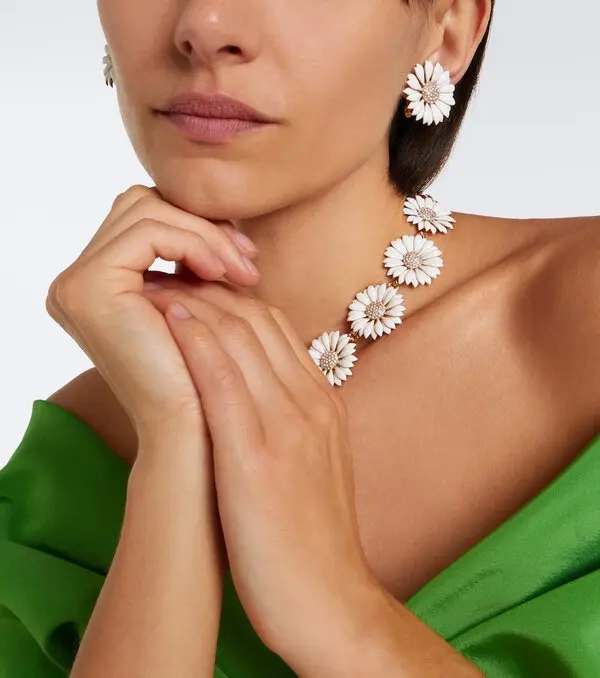 Carolina Herrera Embellished Daisy Earrings