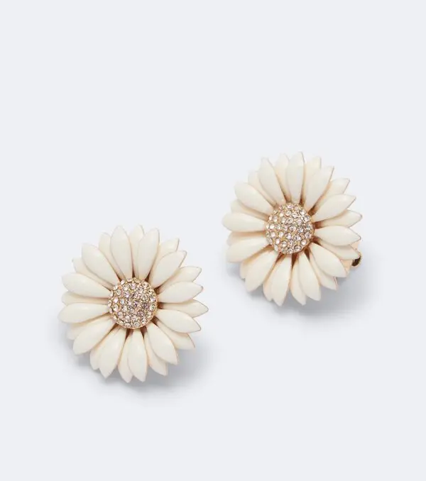 Carolina Herrera Embellished Daisy Earrings