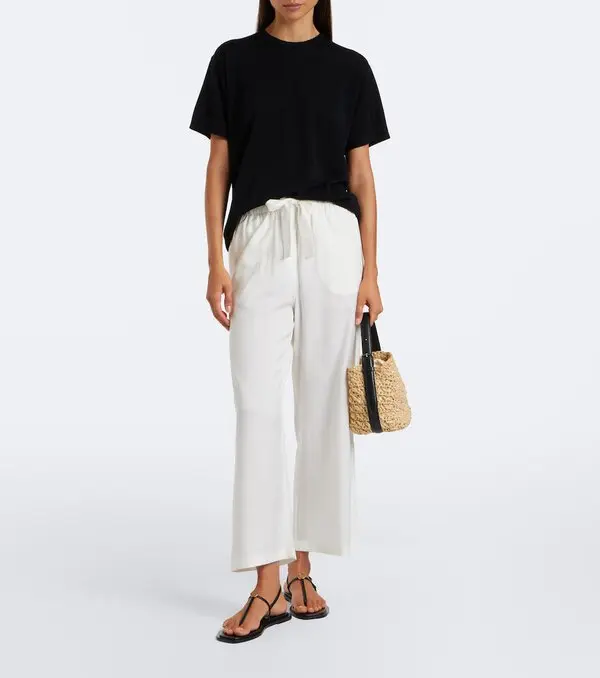 TOTEME Silk Wide-leg Pants