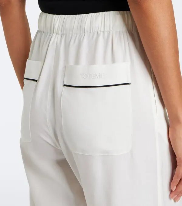 TOTEME Silk Wide-leg Pants