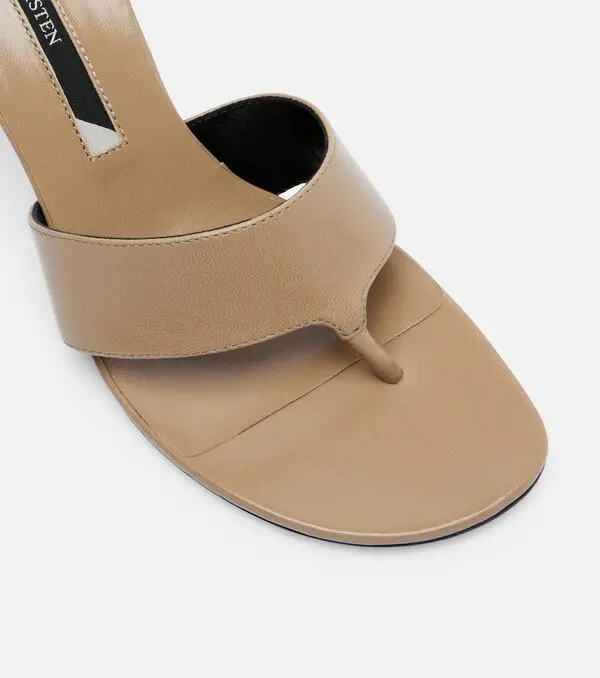 CHRISTEN Helix Leather Thong Sandals