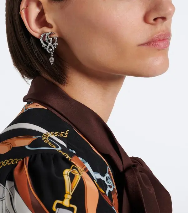 Gucci Gg Marmont Embellished Earrings