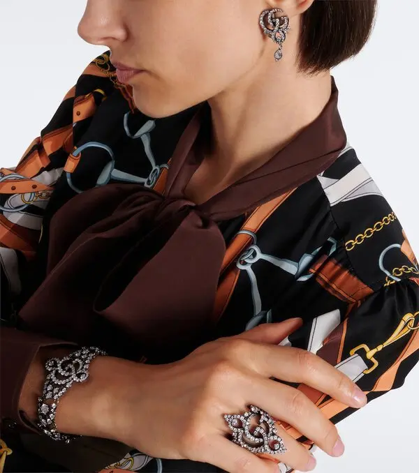Gucci Gg Marmont Embellished Earrings