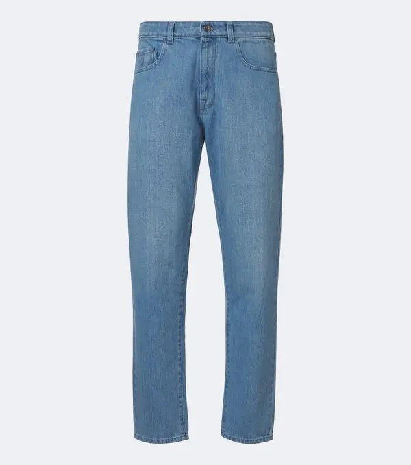 Canali Straight Leg Jeans - Blue