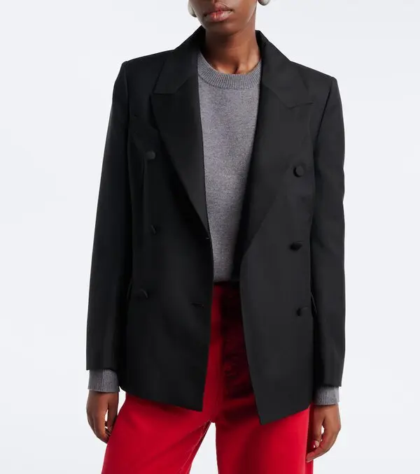 RÓHE Wool And Mohair Double-breasted Blazer