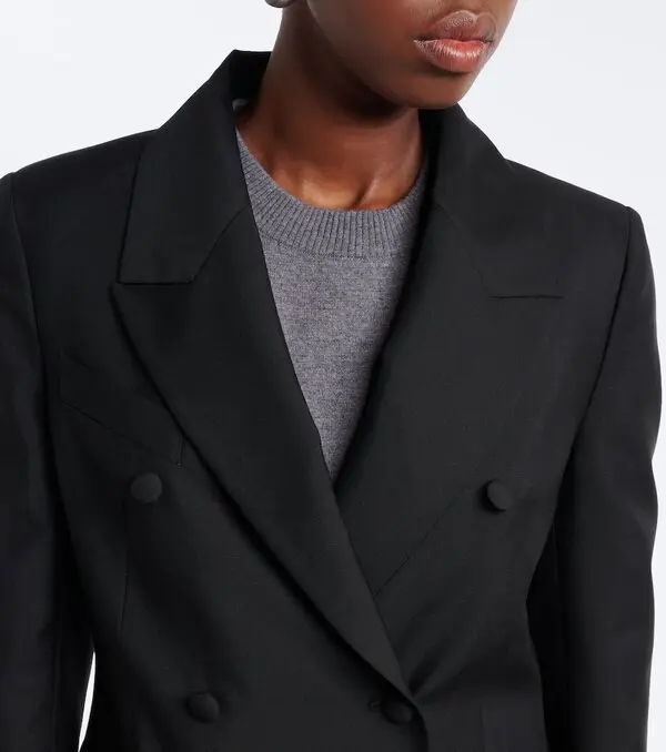 RÓHE Wool And Mohair Double-breasted Blazer