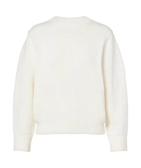TOTEME Cotton Crewneck Sweater - White