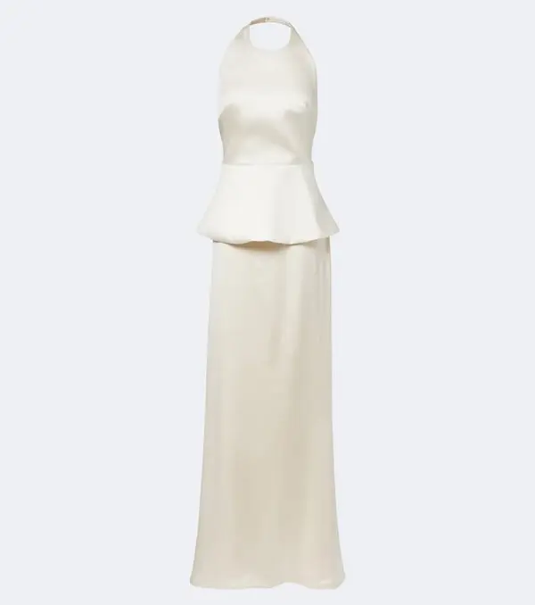 RÓHE Peplum Satin Gown