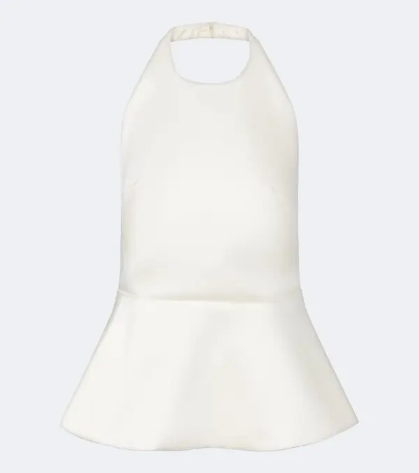 RÓHE Peplum Halterneck Top