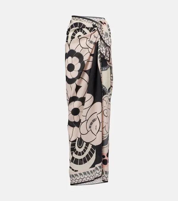 La DoubleJ Printed Cotton Beach Cover-up - Multicoloured