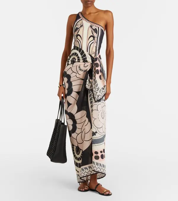 La DoubleJ Printed Cotton Beach Cover-up - Multicoloured