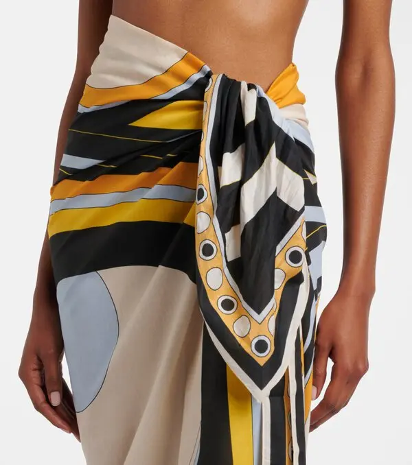 La DoubleJ Printed Cotton Beach Cover-up - Multicoloured