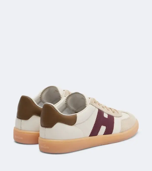 Hogan Leather Sneakers - Beige