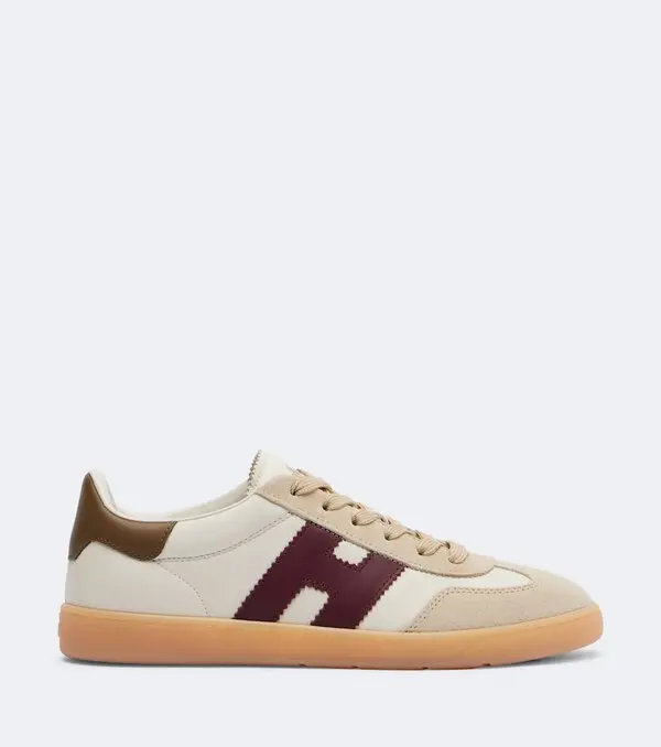 Hogan Leather Sneakers - Beige