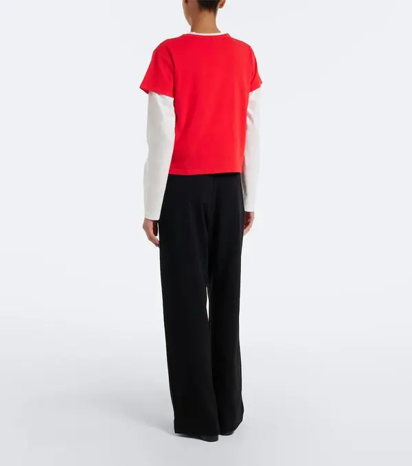 LESET Arielle Crêpe Wide-leg Pants - Black