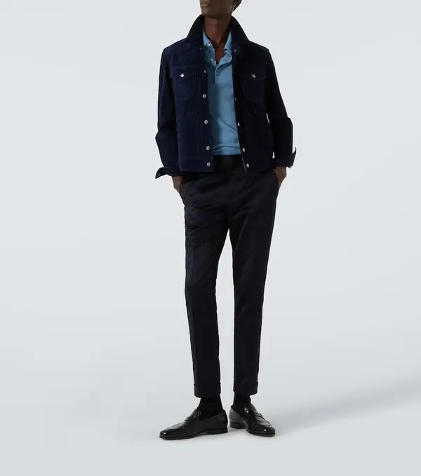 TOM FORD Cashmere And Silk Polo Sweater - Blue