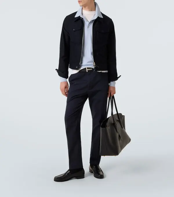 TOM FORD Cashmere And Silk Polo Sweater - Blue