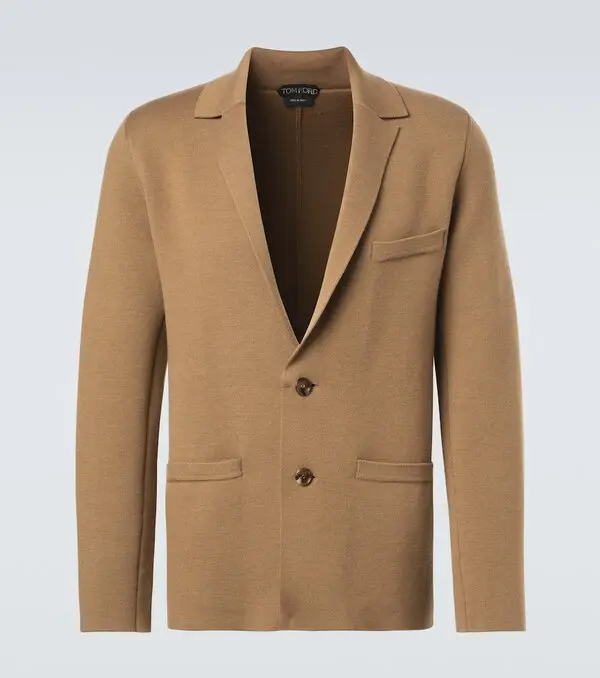 TOM FORD Wool-blend Jacket - Brown