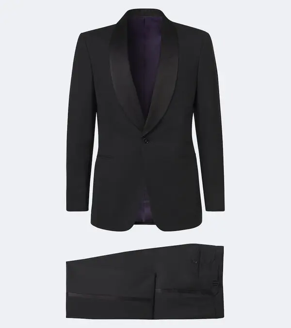 Ralph Lauren Purple Label Wool Tuxedo - Black