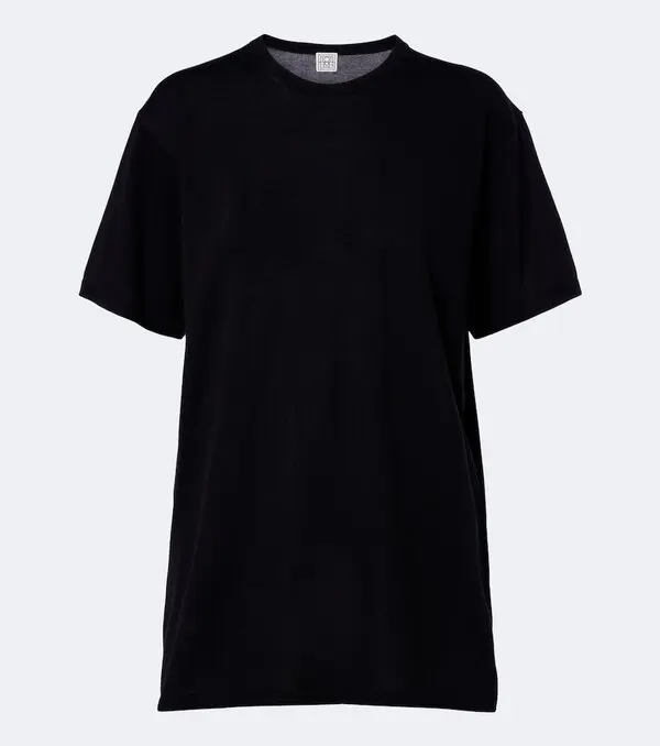 TOTEME Knitted T-shirt - Black
