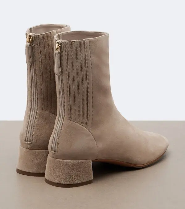 AQUAZZURA Saint Honoré Suede Ankle Boots